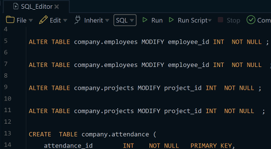 Generate Database Schema Migration Scripts